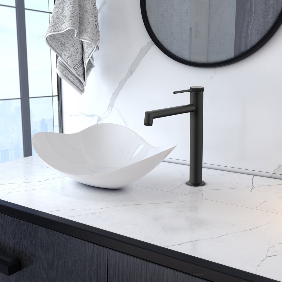 NoHo Vessel Sink Bathroom Faucet - F11T200 — KODAEN INC.
